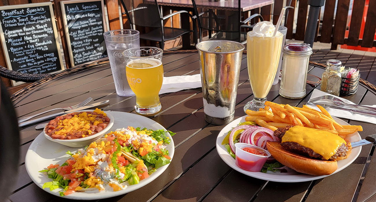 Encinitas Cafe: Meat & Potatoes (or Fish Tacos) - Darcy Dishes