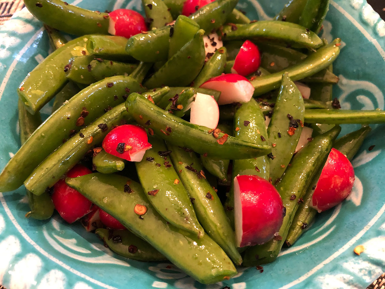Sugar Snap Pea Salad - Darcy Dishes